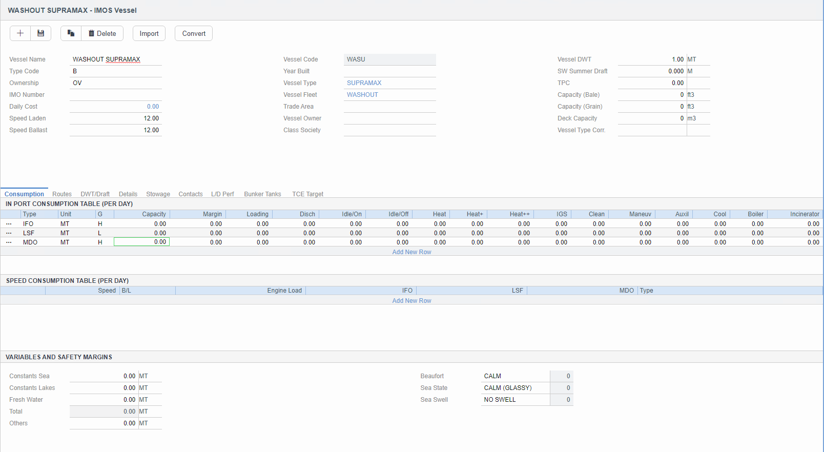 IMOS - Settling Washout Cargo Contracts